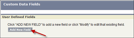 Creating User Defined Fields